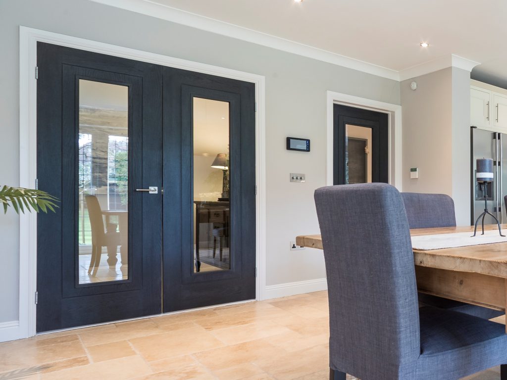 Ellington 1 Panel Slate Black – Interior Door-set – SBID-Pro